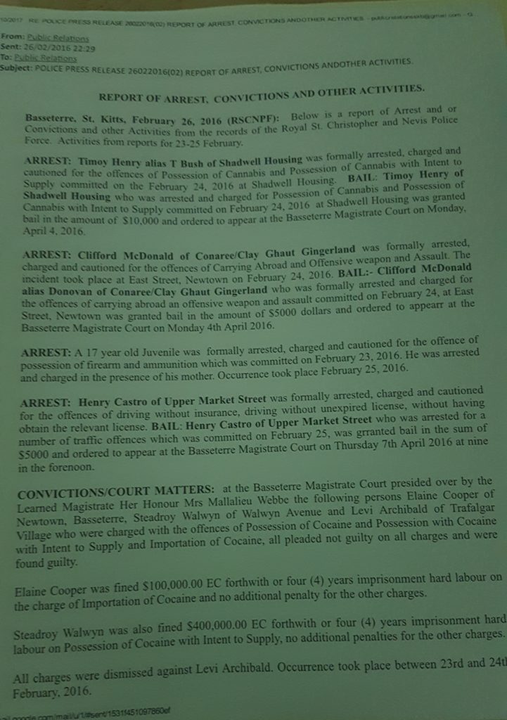 STATEMENT BY MR. IAN M QUEELEY, COMMISSIONER OF POLICE IN RESPONSE TO A ...