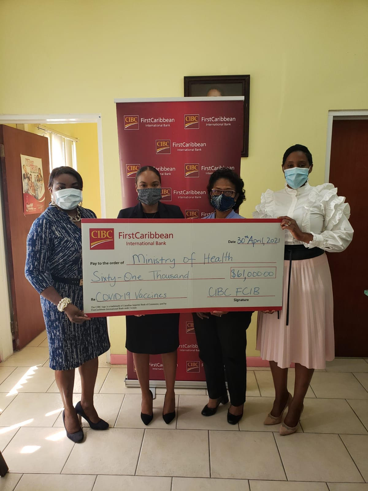 CIBC FIRST CARIBBEAN DONATES XCD$61,000 TO THE GOV’T OF SKN TO SUPPORT ...