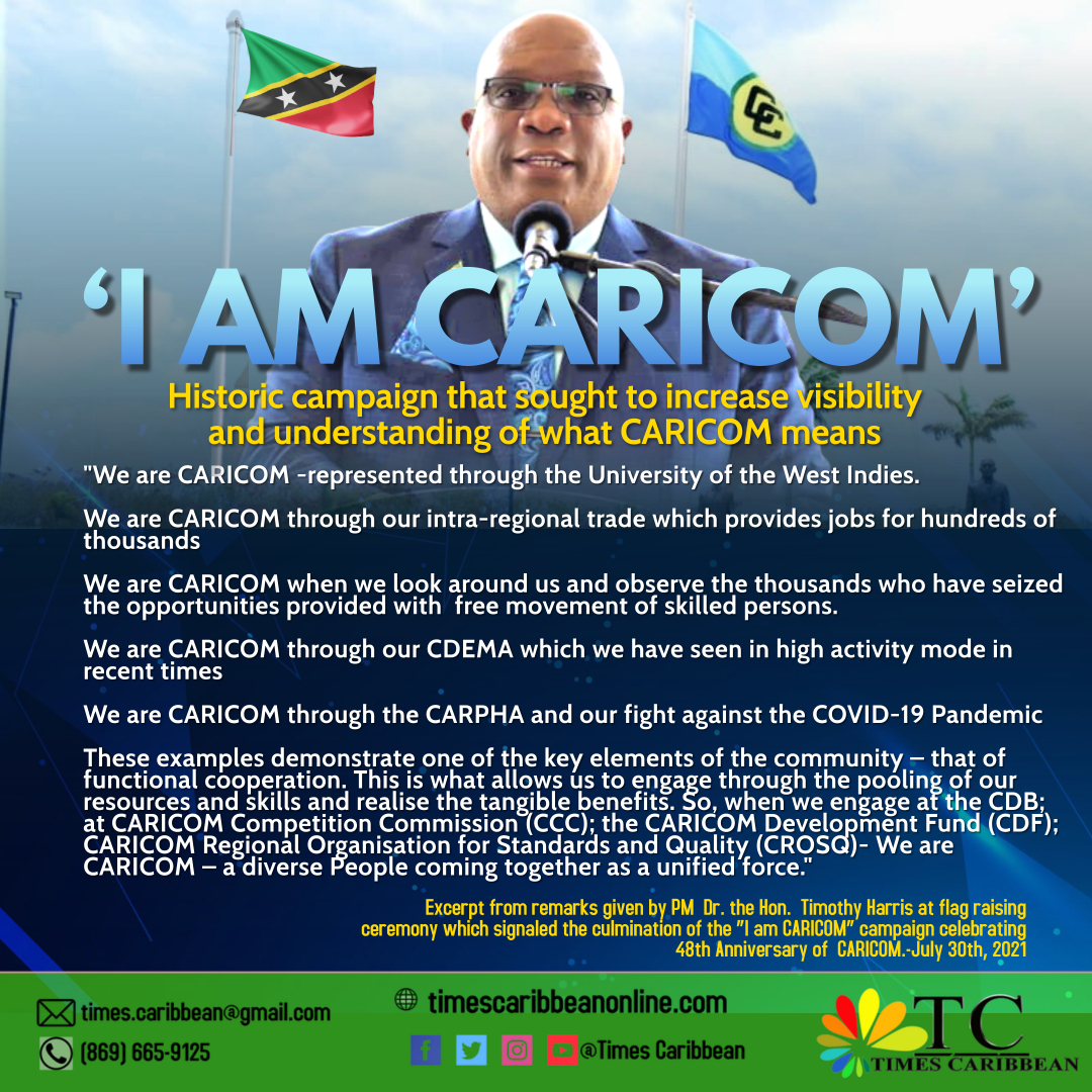 ‘I AM CARICOM’ CAMPAIGN IN ST. KITTS AND NEVIS CULMINATES WITH FLAG ...
