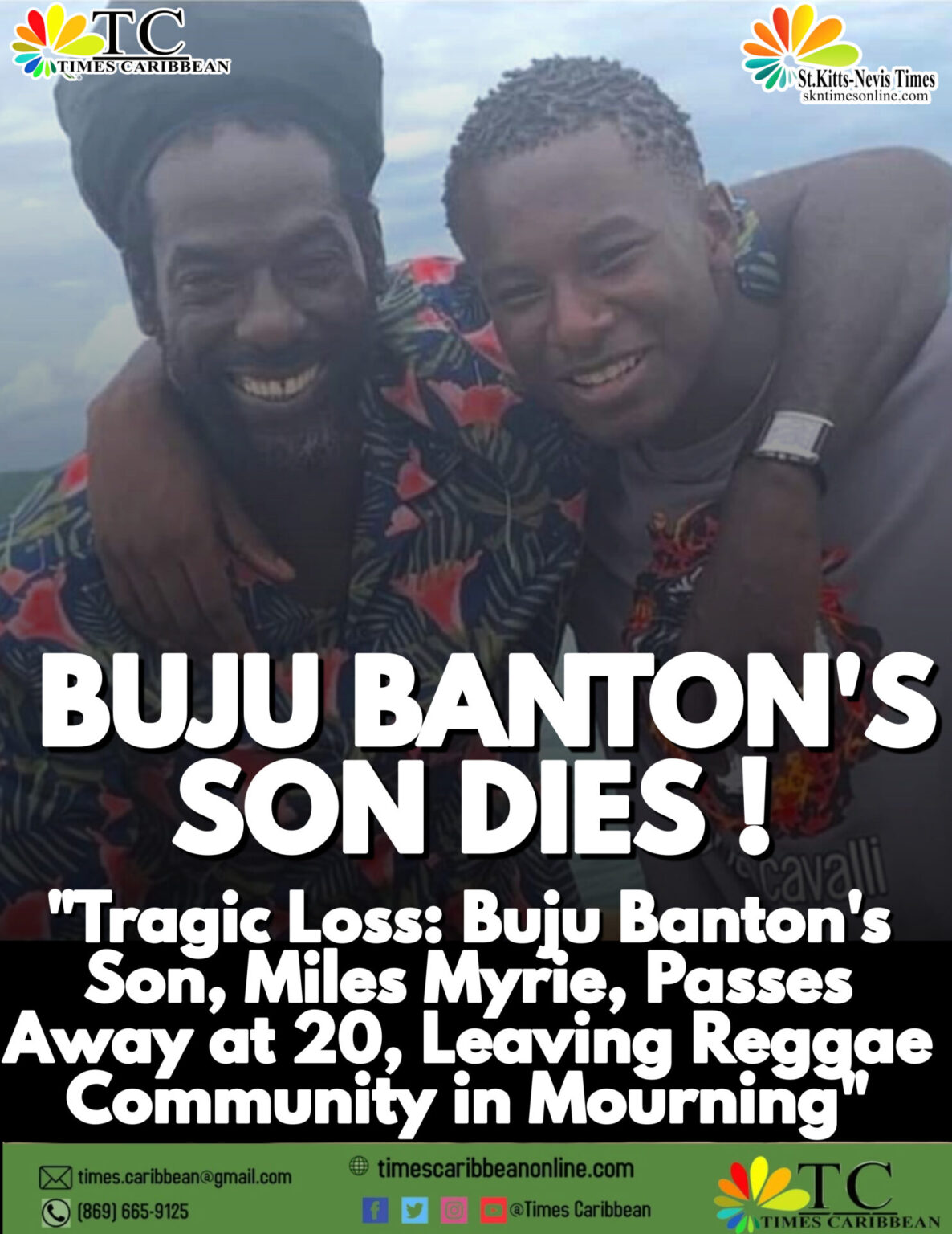 Tragic Loss: Buju Banton’s Son, Miles Myrie, Passes Away at 20, Leaving ...