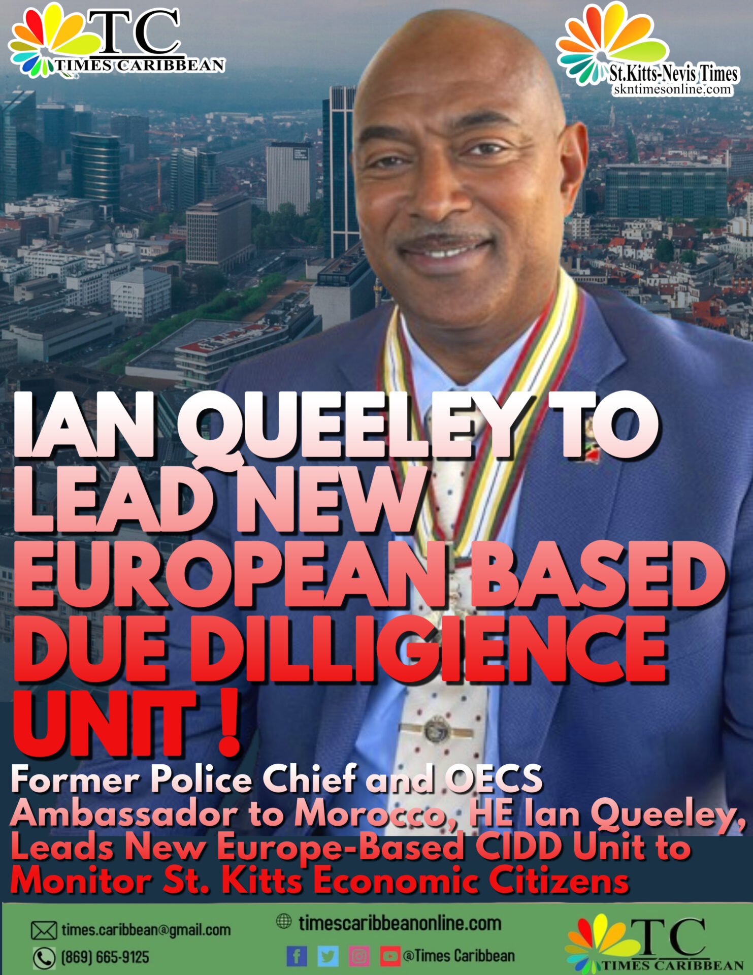 Former Police Chief and OECS Ambassador to Morocco, HE Ian Queeley ...