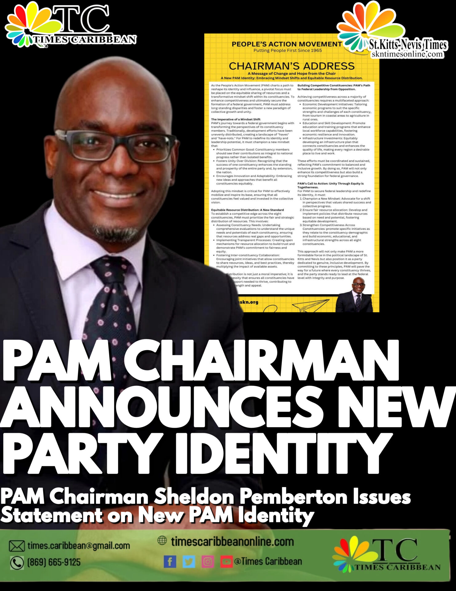 PAM Chairman Sheldon Pemberton Issues Statement on New PAM Identity ...