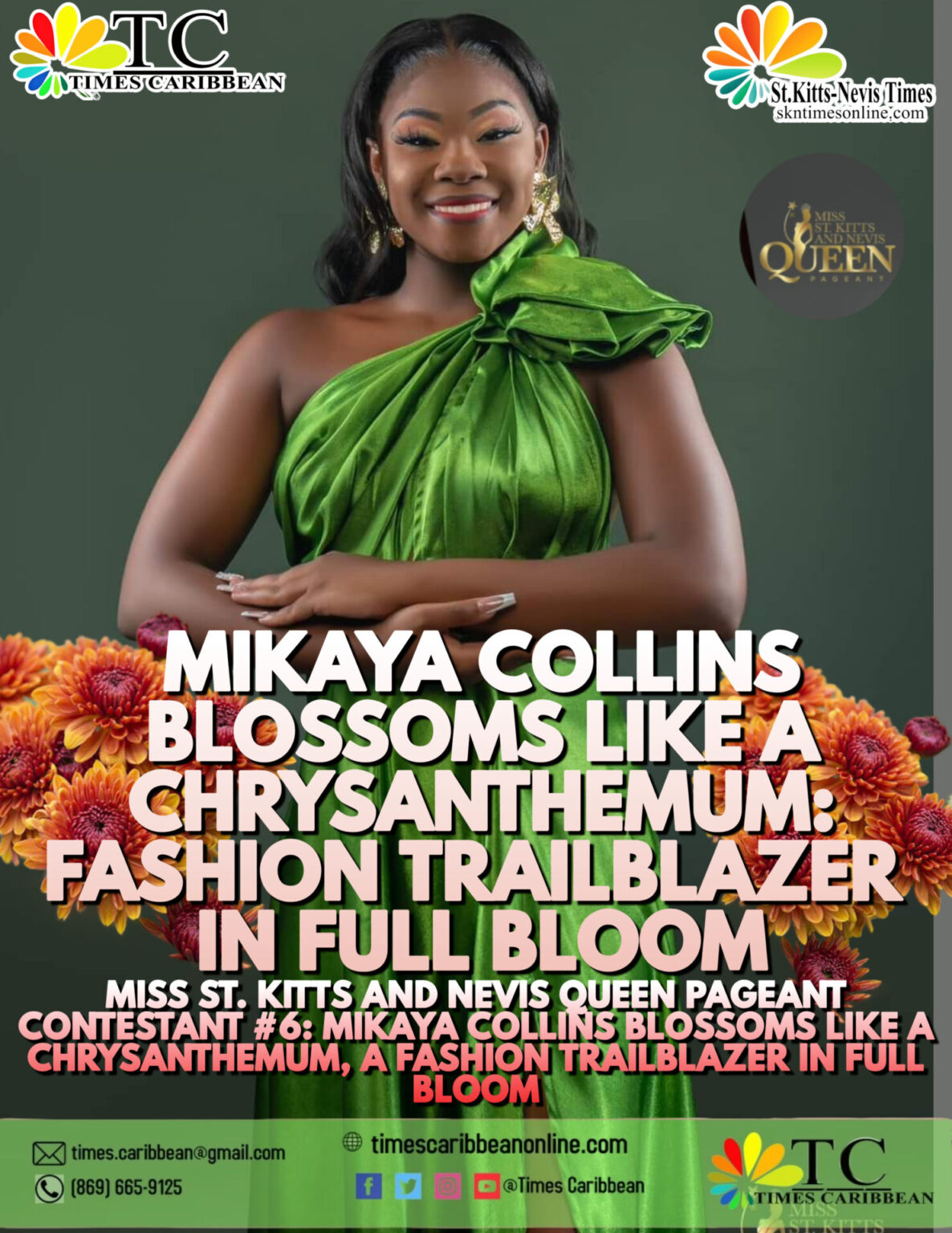 MISS ST. KITTS AND NEVIS QUEEN PAGEANT CONTESTANT #6: MIKAYA COLLINS ...