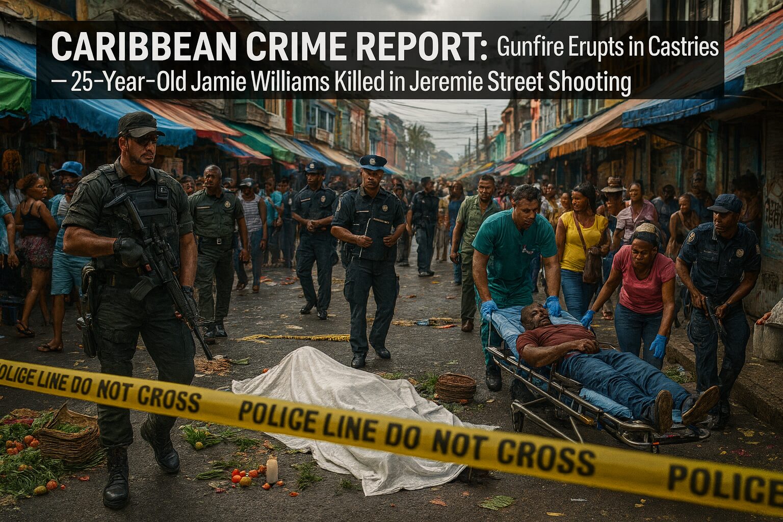 CARIBBEAN CRIME REPORT: Gunfire Erupts in Castries — 25-Year-Old Jamie ...
