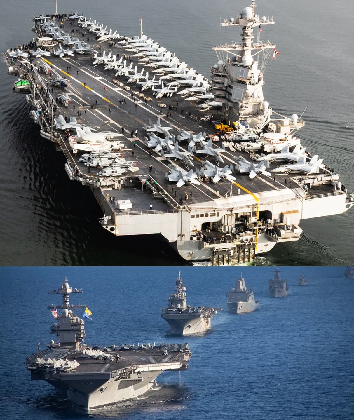 CARIBBEAN TENSION AT SEA RISES-U.S. Sends Giant Carrier Strike Force ...