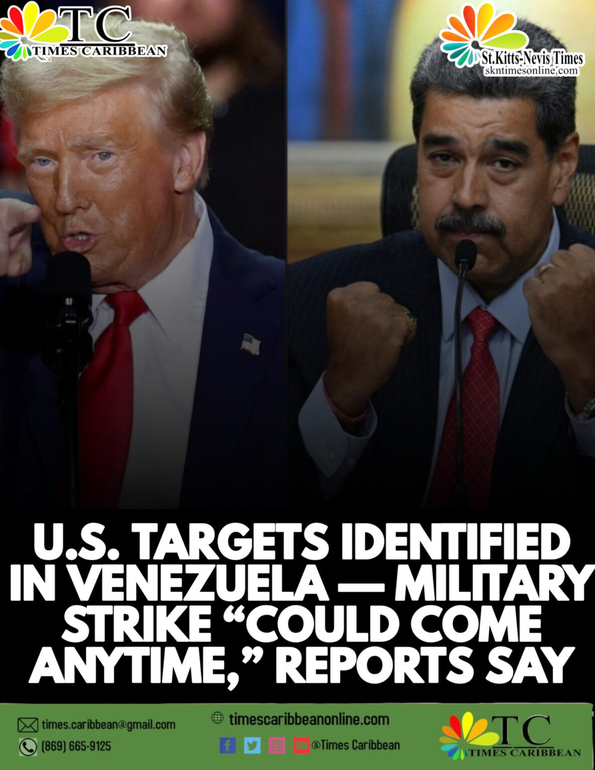 BREAKING: U.S. TARGETS IDENTIFIED IN VENEZUELA — MILITARY STRIKE “COULD ...