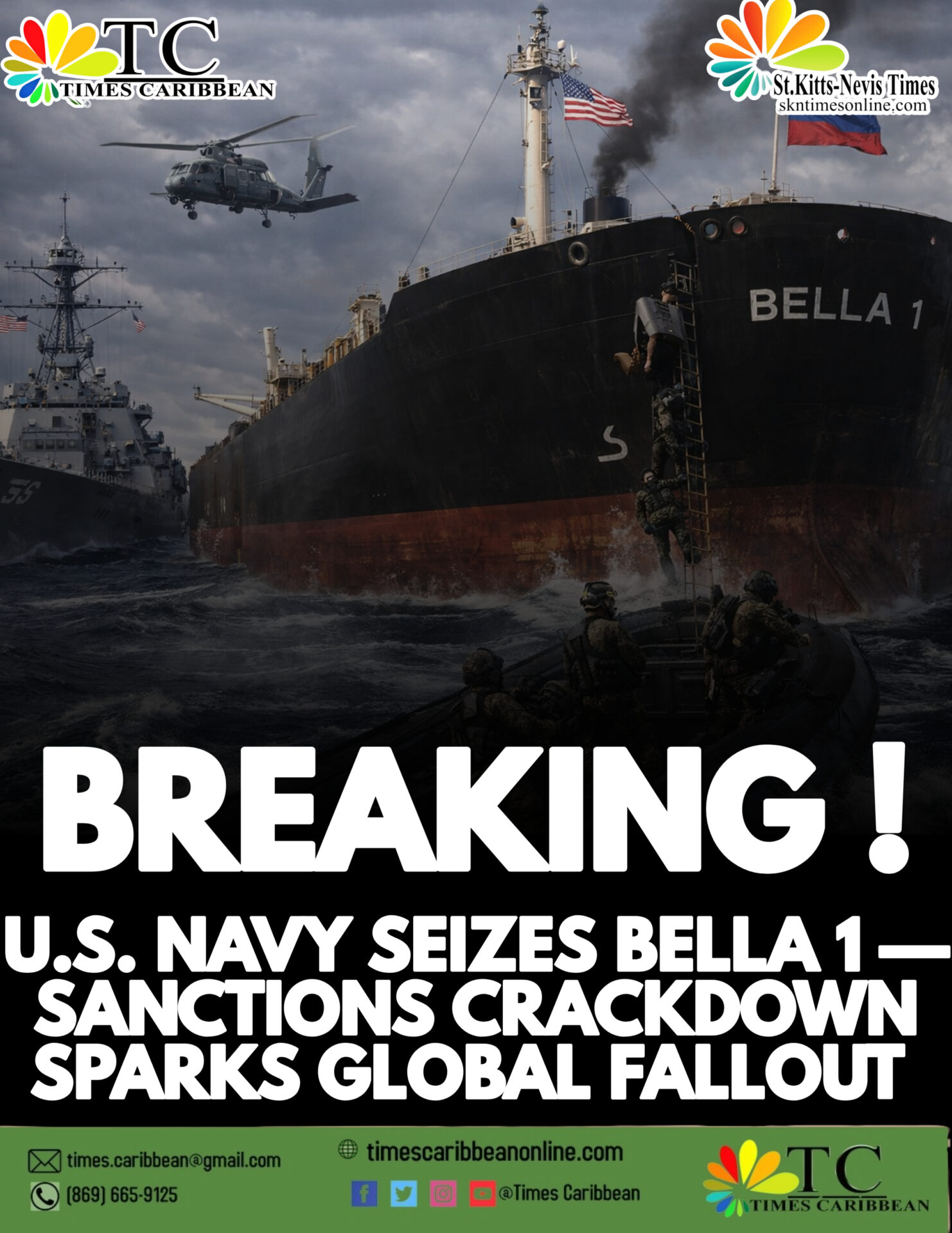 BREAKING: U.S. NAVY SEIZES BELLA 1 — SANCTIONS CRACKDOWN SPARKS GLOBAL ...