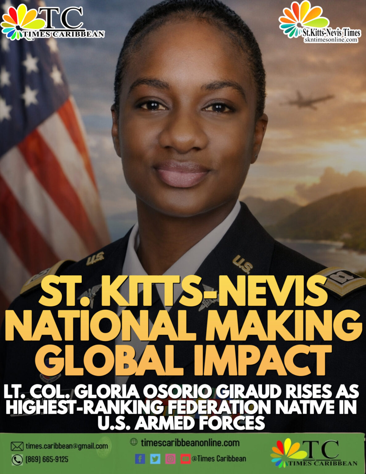 ST. KITTS-NEVIS NATIONAL MAKING GLOBAL IMPACT: LT. COL. GLORIA OSORIO ...