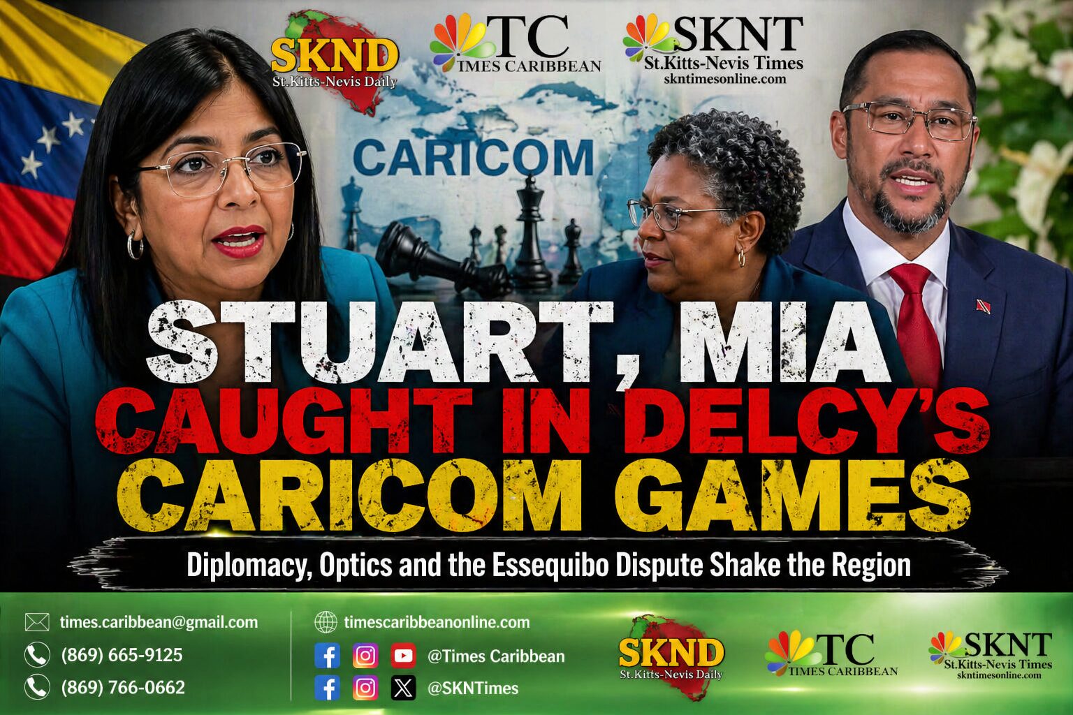 STUART, MIA CAUGHT IN DELCY’S CARICOM GAMES – Times Caribbean Online