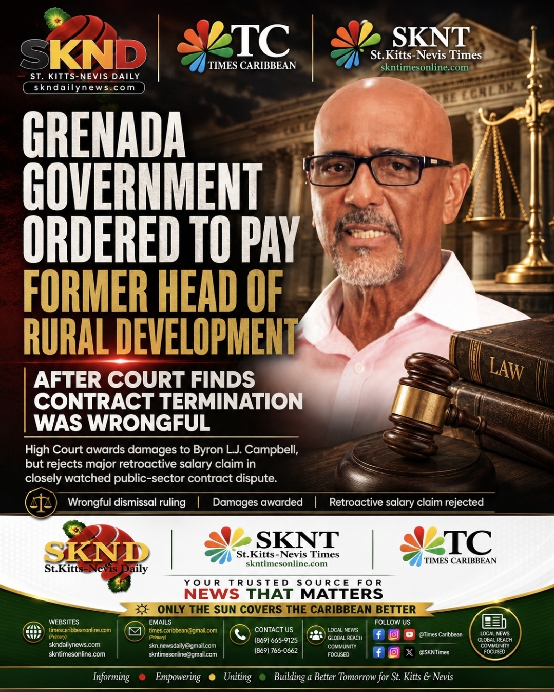 Grenada Government Ordered to Pay Former Head of Rural Development ...