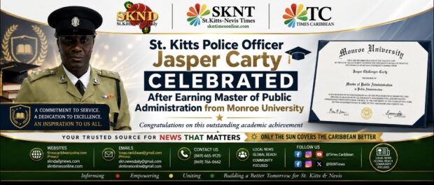 St. Kitts Police Officer Jasper Carty Celebrated After Earning Master ...